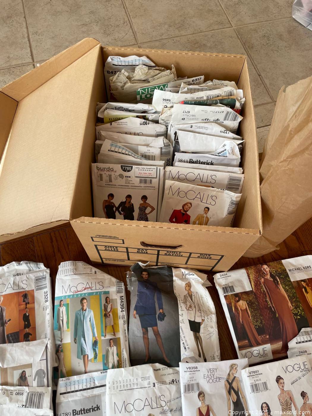 Sewing patterns, notions & pattern paper | Maxsold