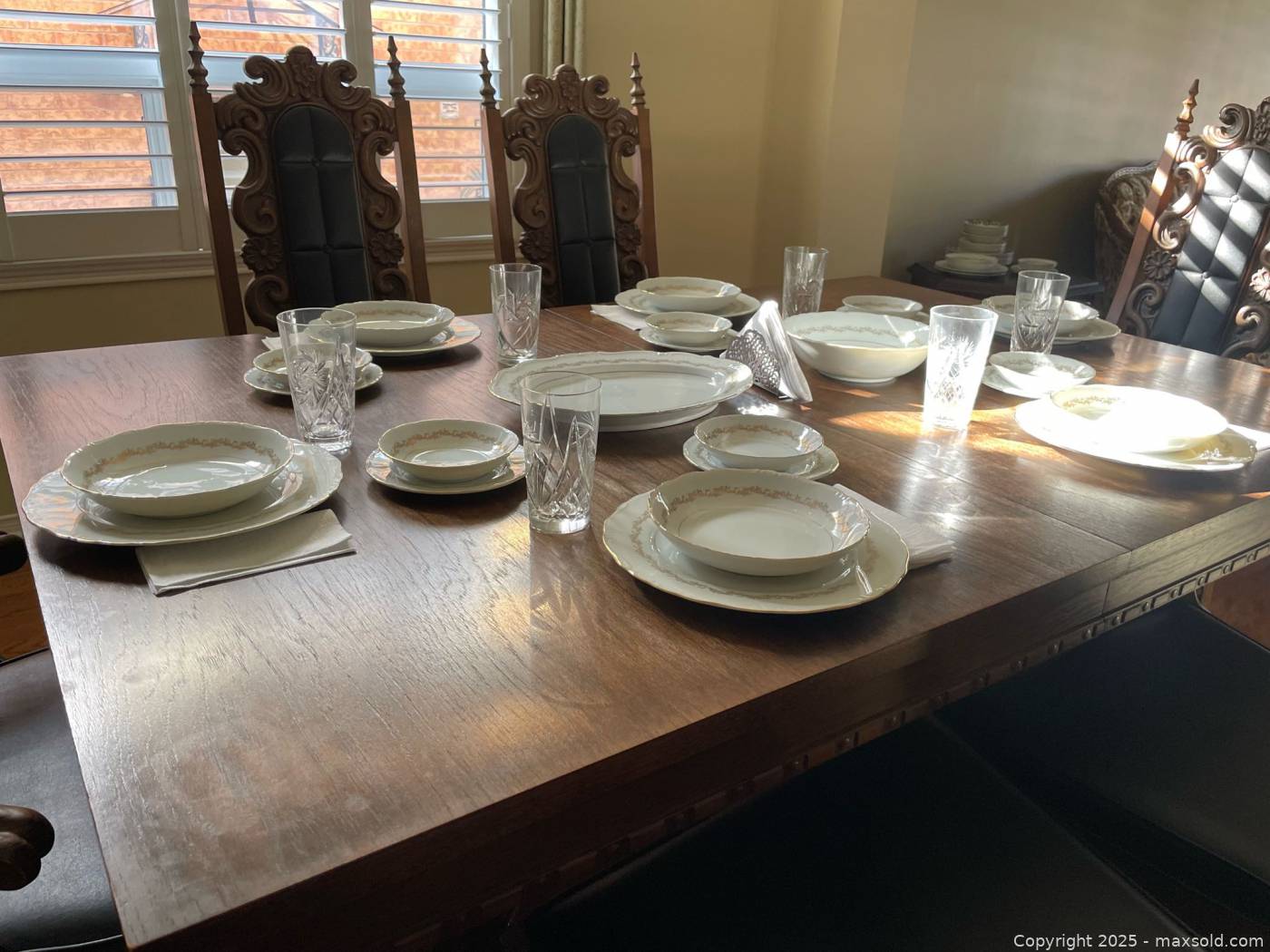 Empress China Golden Scroll Dinnerware Set | Maxsold