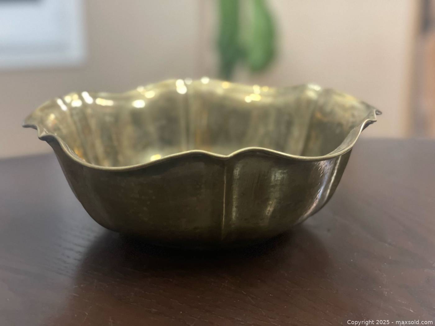Silver Tone Cordials With Tray Brass Bowl And Goblets Maxsold