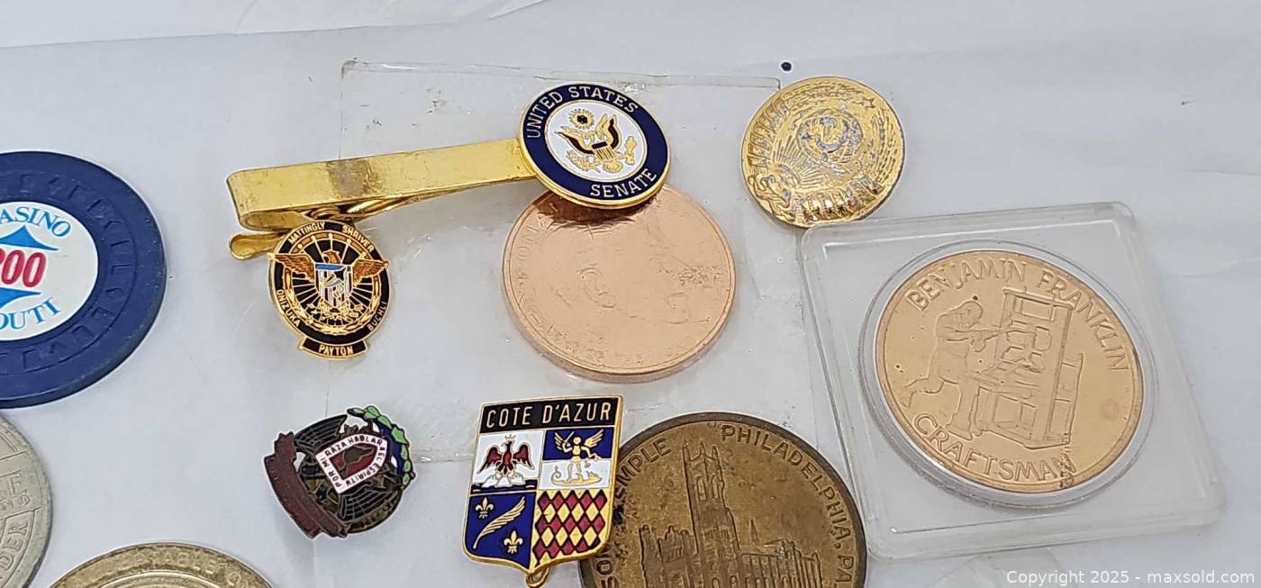 US collector coins, tokens, casino chip & pins | Maxsold