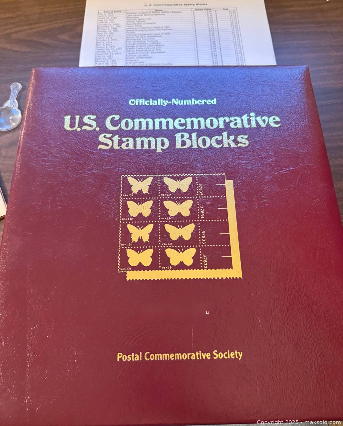 Postal Commemorative Society U.S. Commemorative Stamp Blocks Binder ...