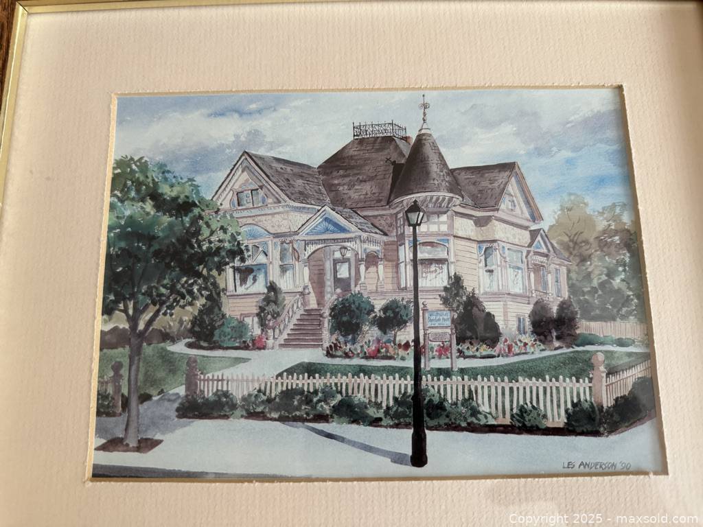 Framed print "The Steinbeck House" by Les Anderson | Maxsold