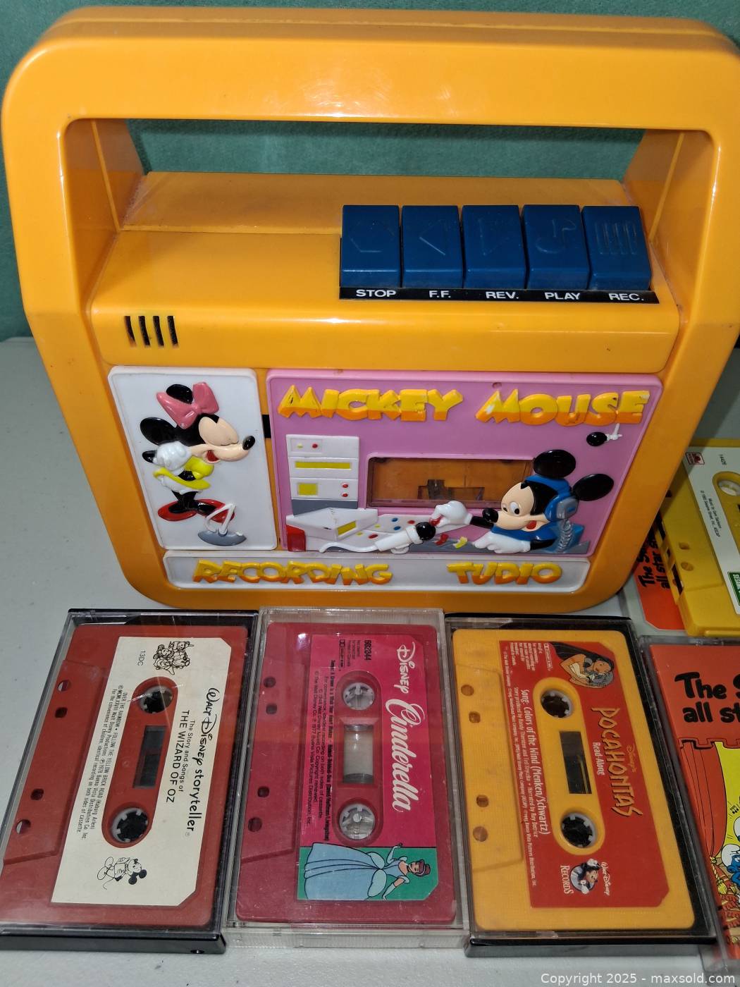 Disney Mickey Mouse cassette recorder with 5 tapes | Maxsold