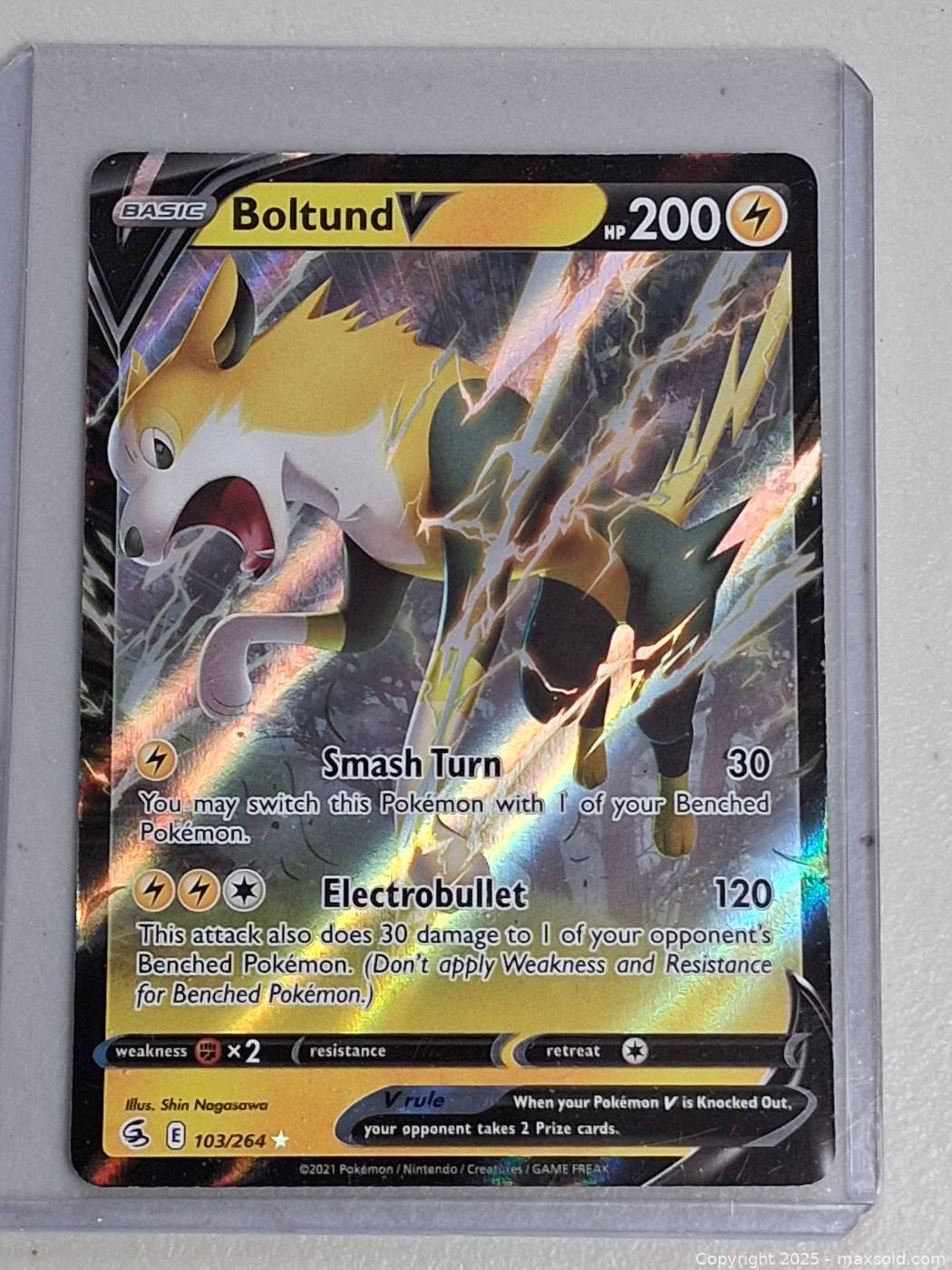 Boltund V Pokémon card 103/264 | Maxsold