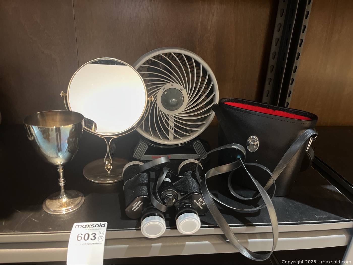 Eaton's Majestic binoculars, Honeywell desk fan, gold-tone vanity ...