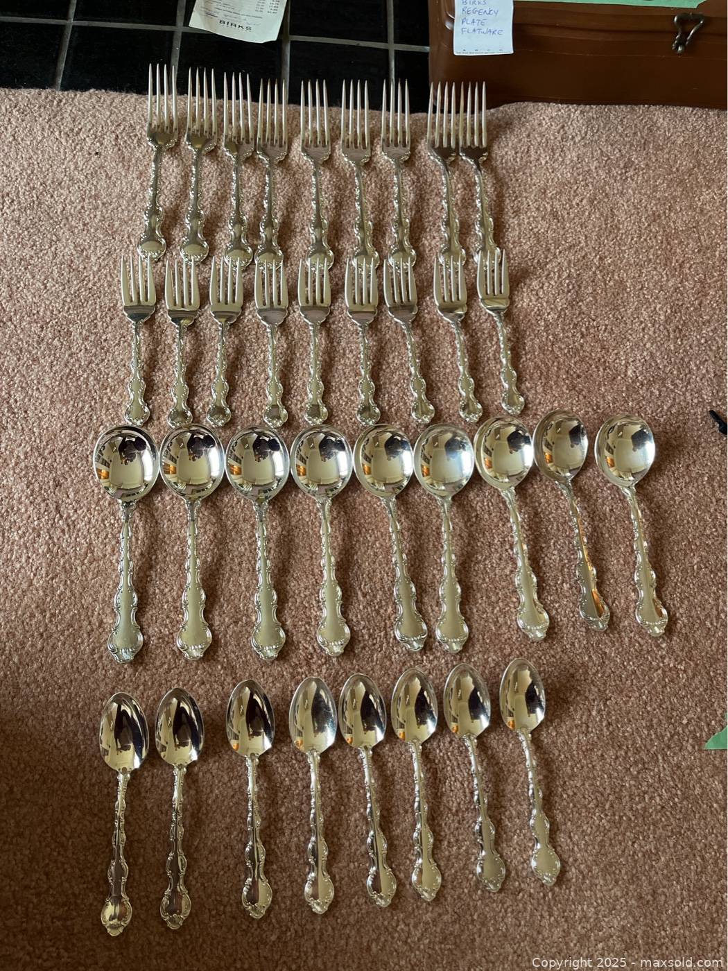 Birks Regency Plate Flatware Set | Maxsold