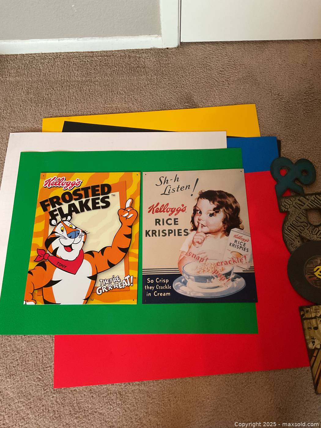 Set of 2 Kellogg's Cereal Metal Wall Signs | Maxsold
