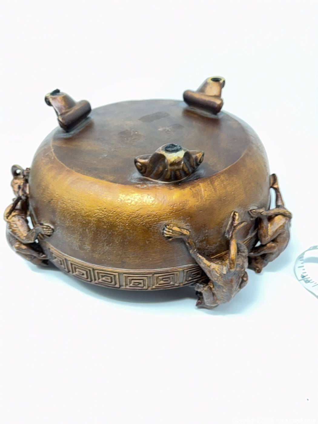 Cast resin monkey decorative bowl bronze finish | Maxsold