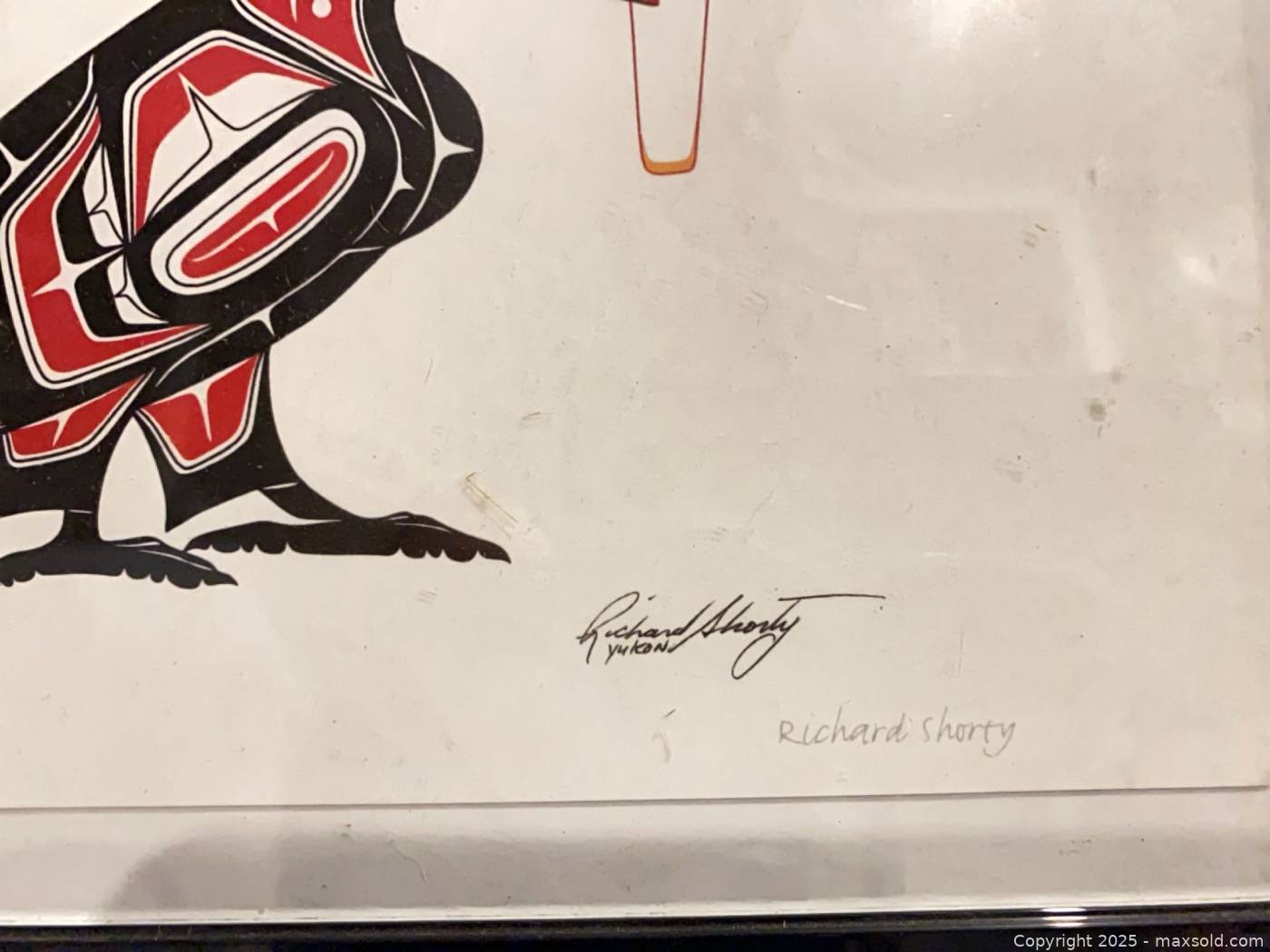 Richard Shorty signed framed print | Maxsold