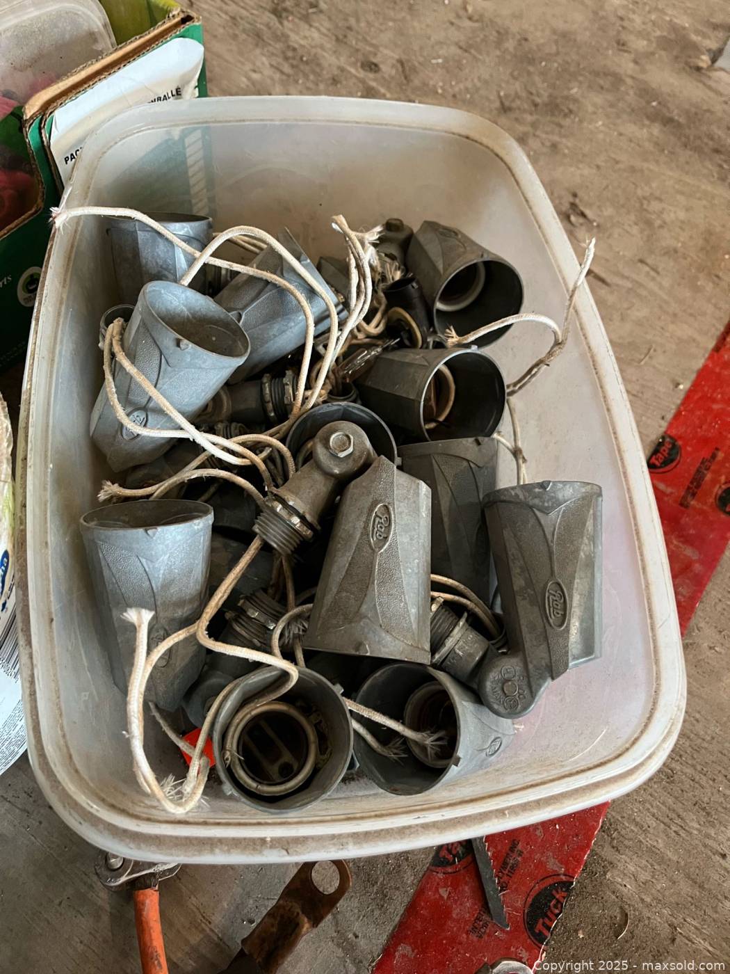 Assorted electrical components box | Maxsold
