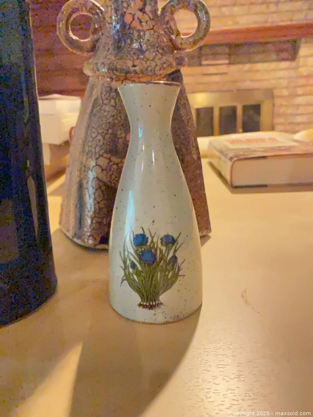 Set of 4 glazed ceramic tabletop vases | Maxsold