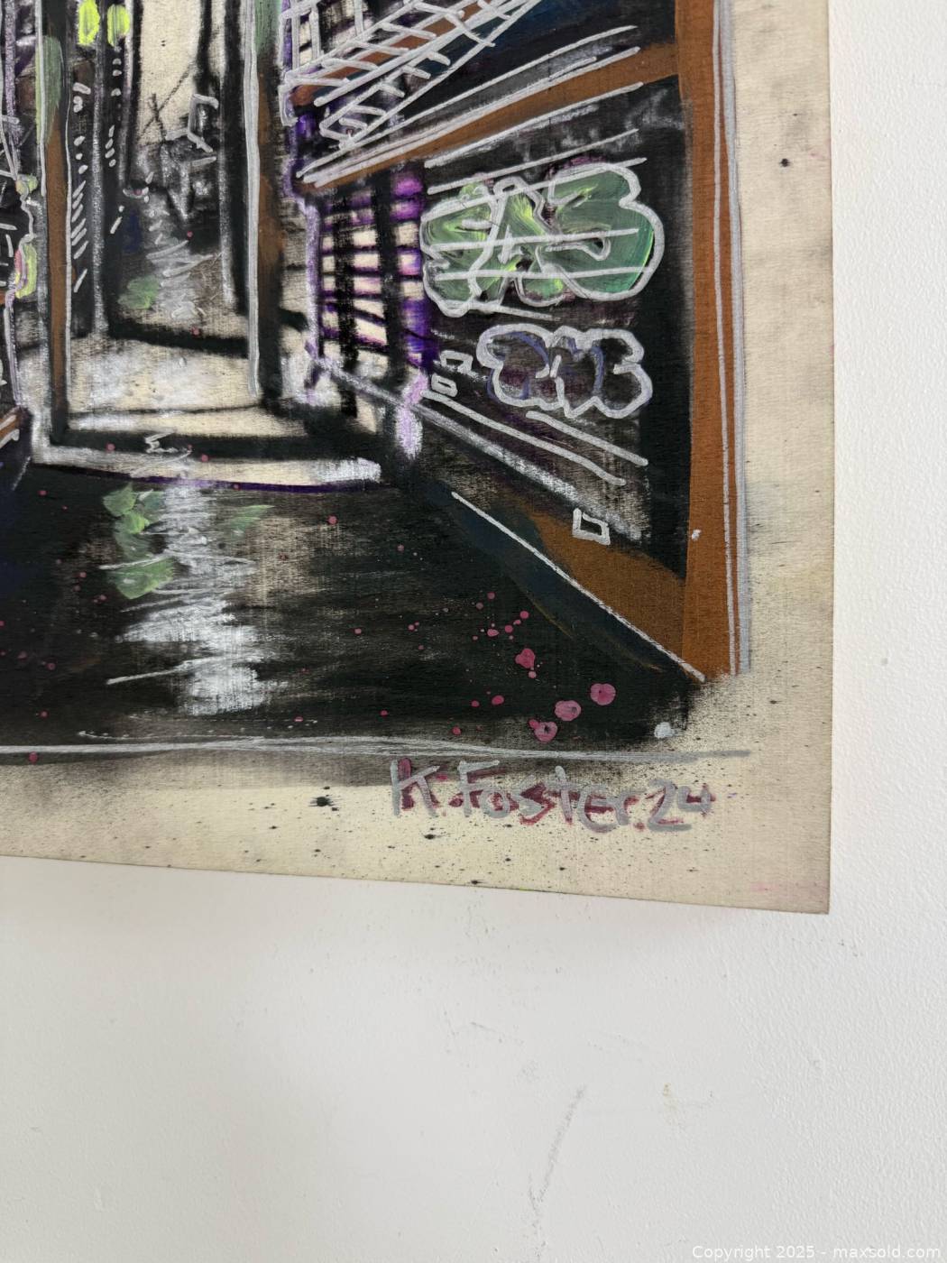 Ken Foster 2024 Acrylic Mixed Media Painting 12x16 | Maxsold