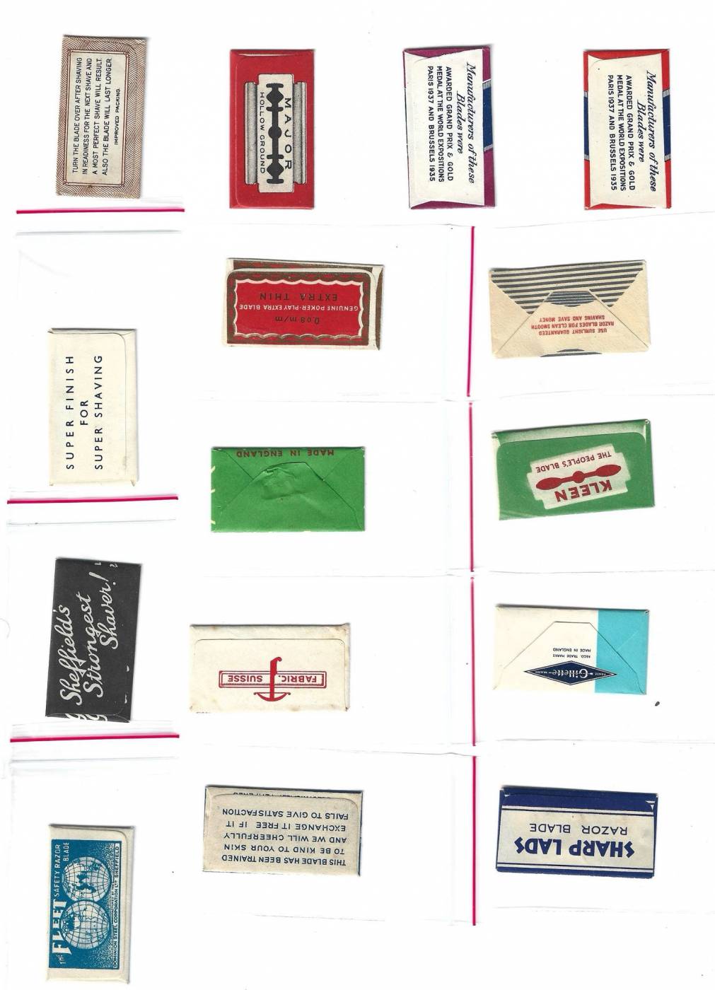 15 Vintage English Razor Blade Packets | Maxsold