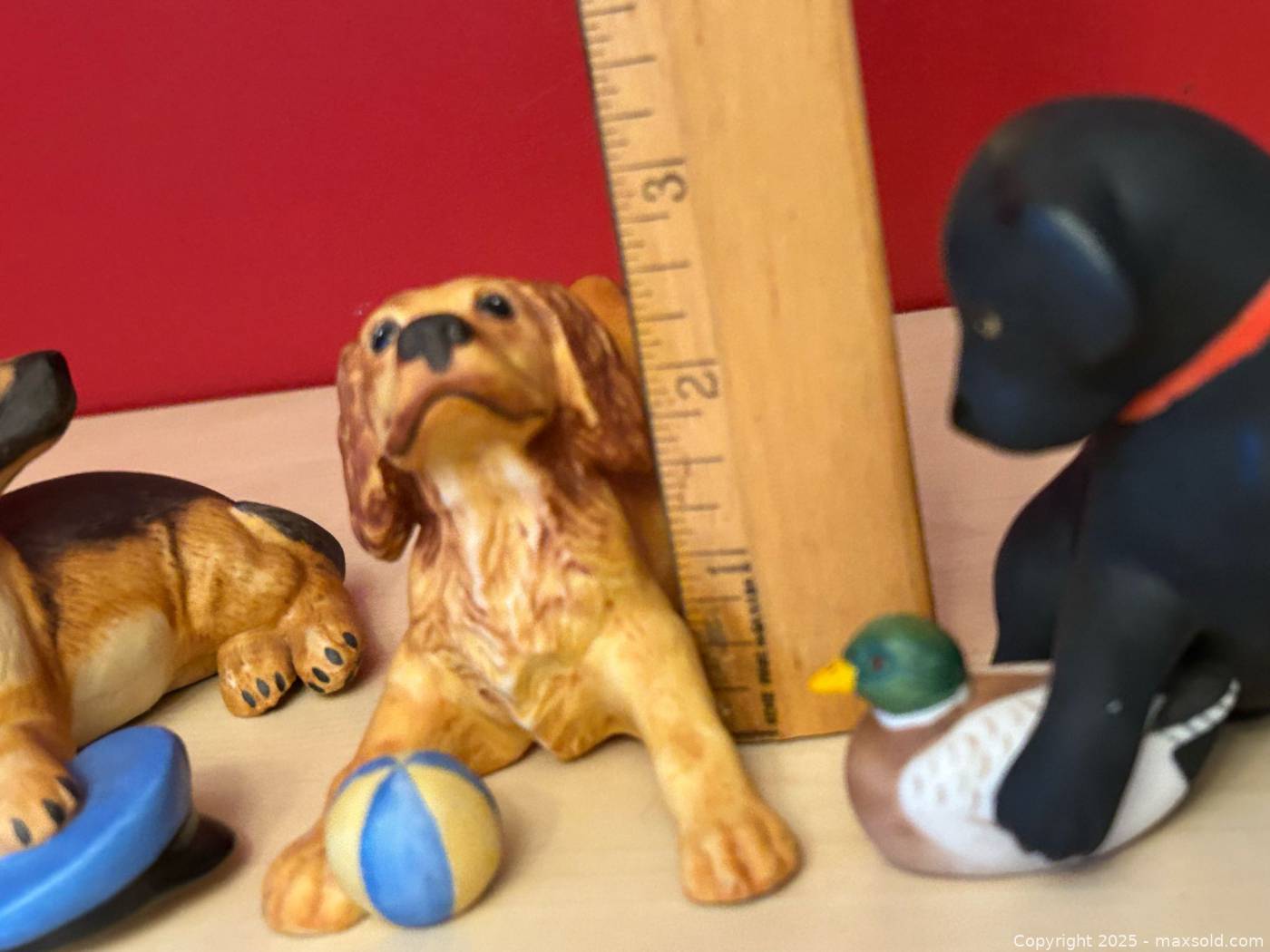Franklin Mint 1987 porcelain dog figurine set | Maxsold