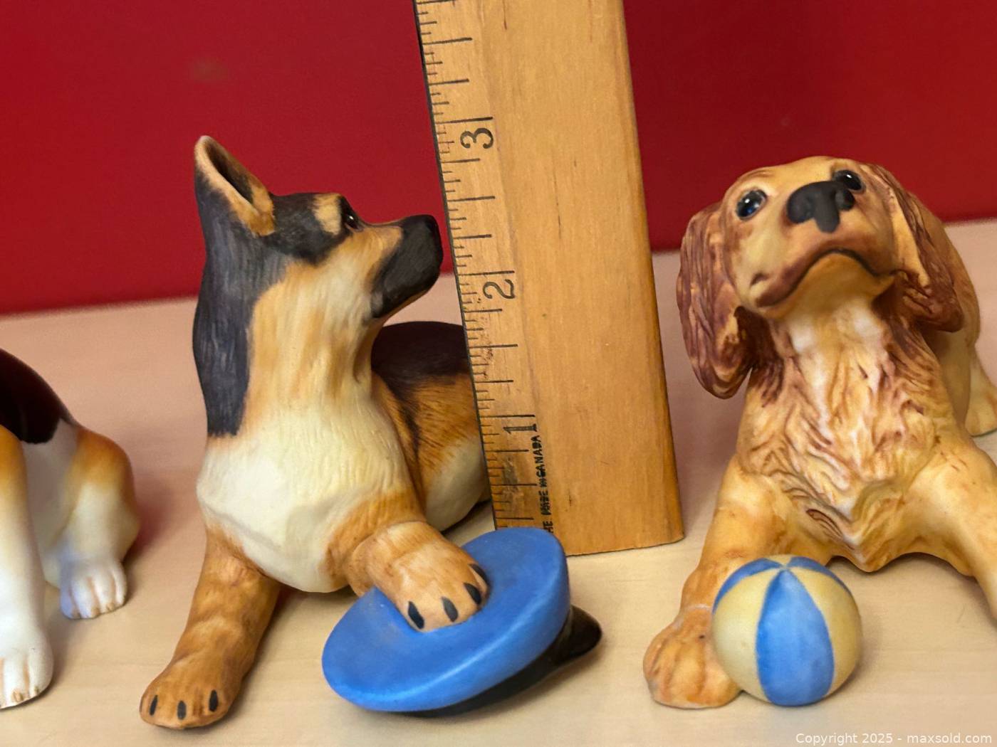 Franklin Mint 1987 porcelain dog figurine set | Maxsold