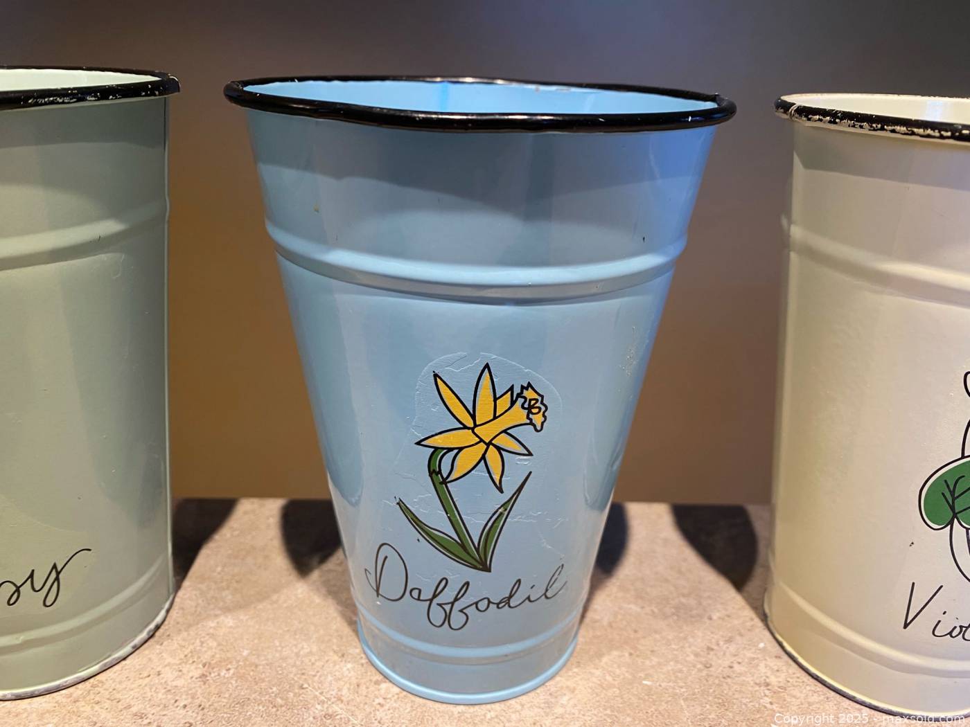 Set of 3 TAG metal flower buckets | Maxsold