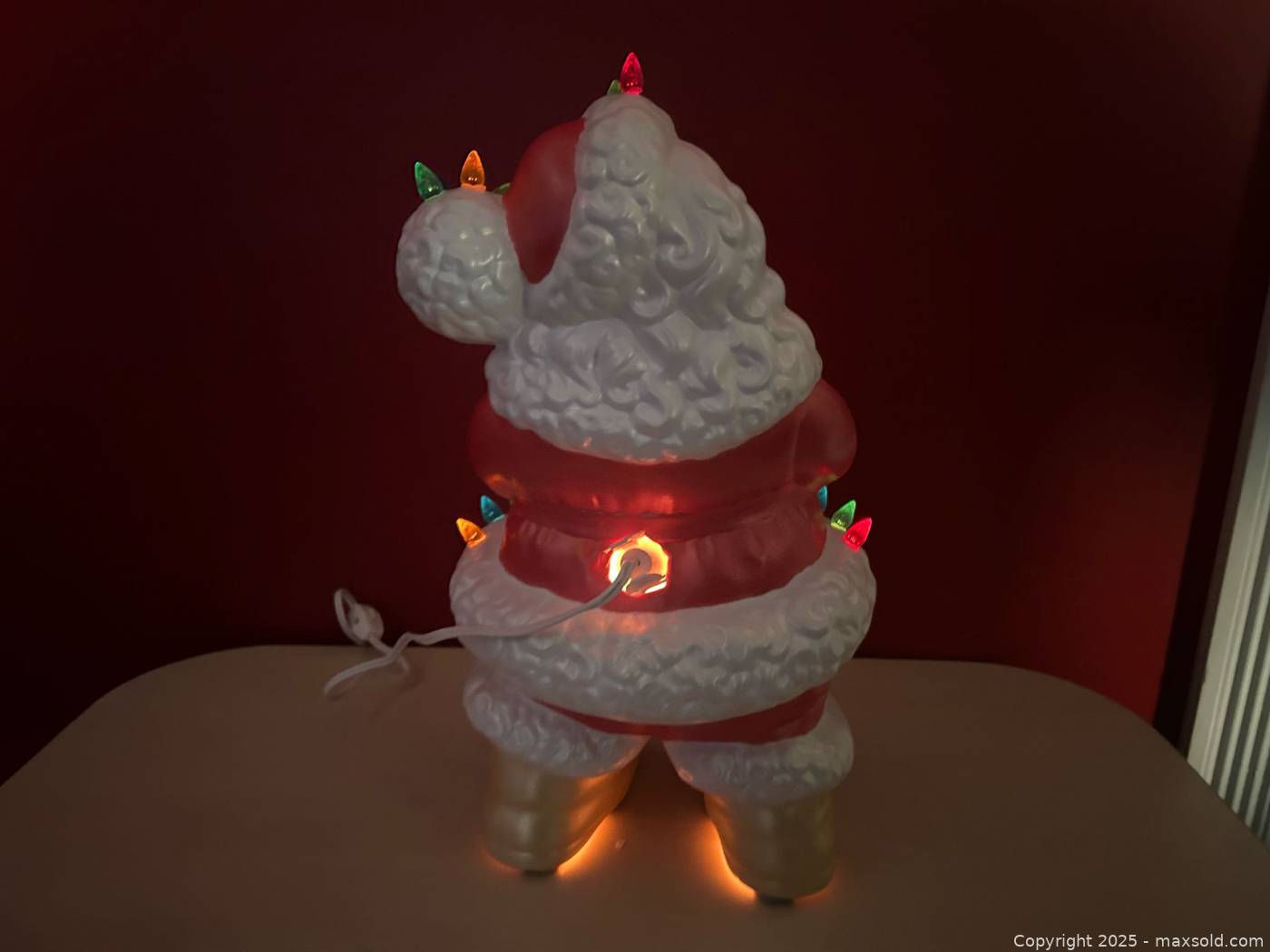 Atlantic Mold 1994 Ceramic Santa Light-Up 14" | Maxsold