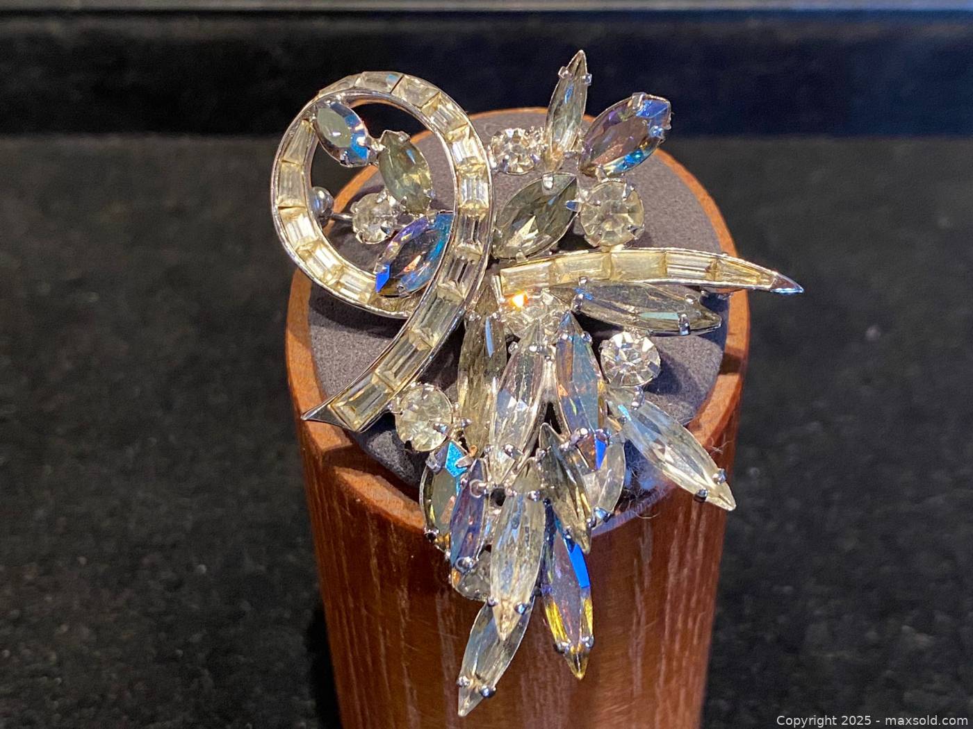 Vintage Avon Rhinestone Brooch with Box | Maxsold