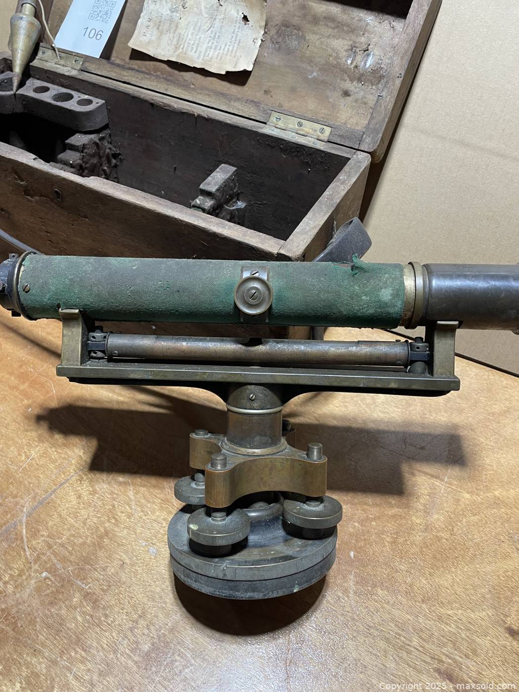 Antique P. & R. Wittstock Dumpy Level c1900 | Maxsold