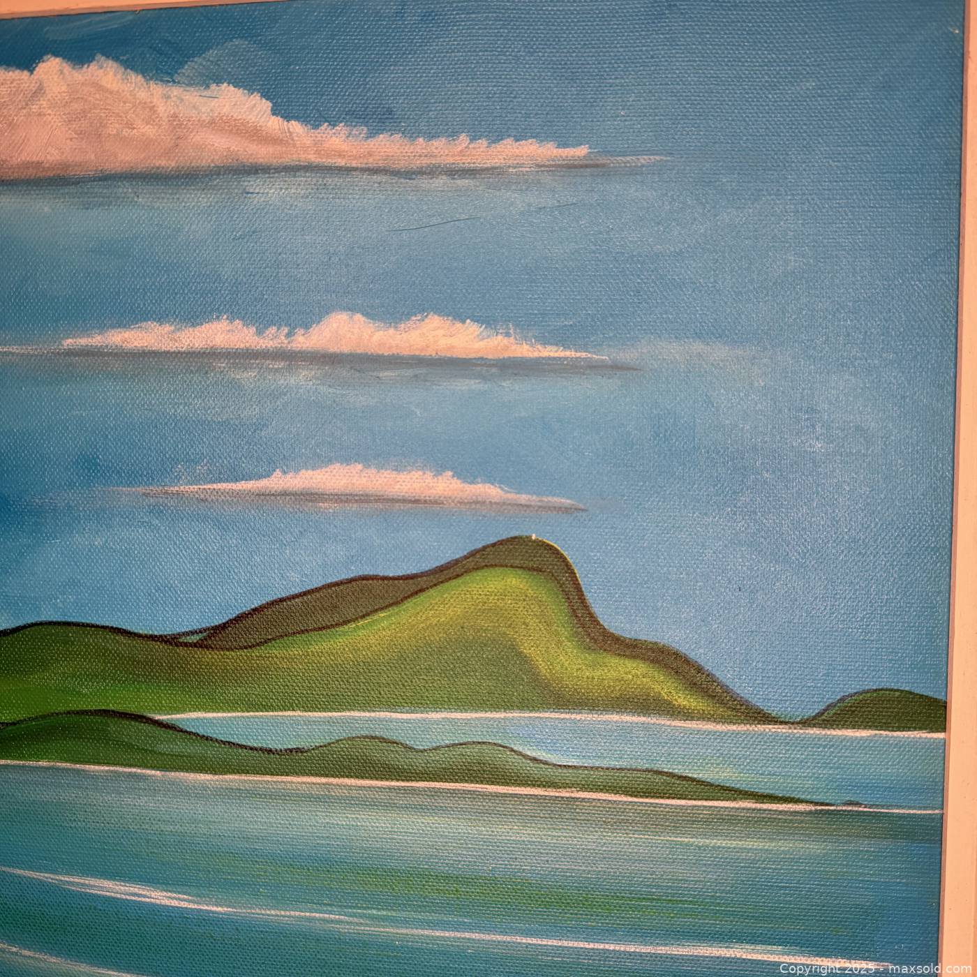 D. Taylor 1986 Coastal Landscape Framed Painting | Maxsold