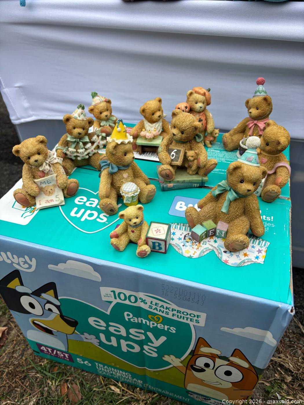 Cherished Teddies birthday figurines 2-10 plus Halloween and letter B ...