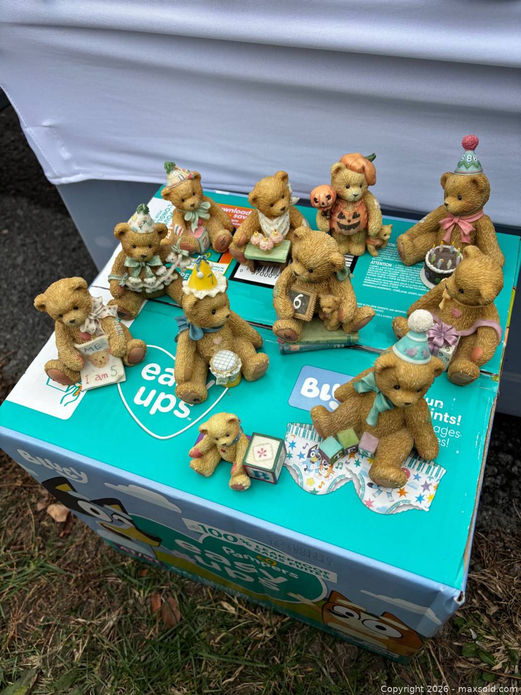 Cherished Teddies birthday figurines 2-10 plus Halloween and letter B ...