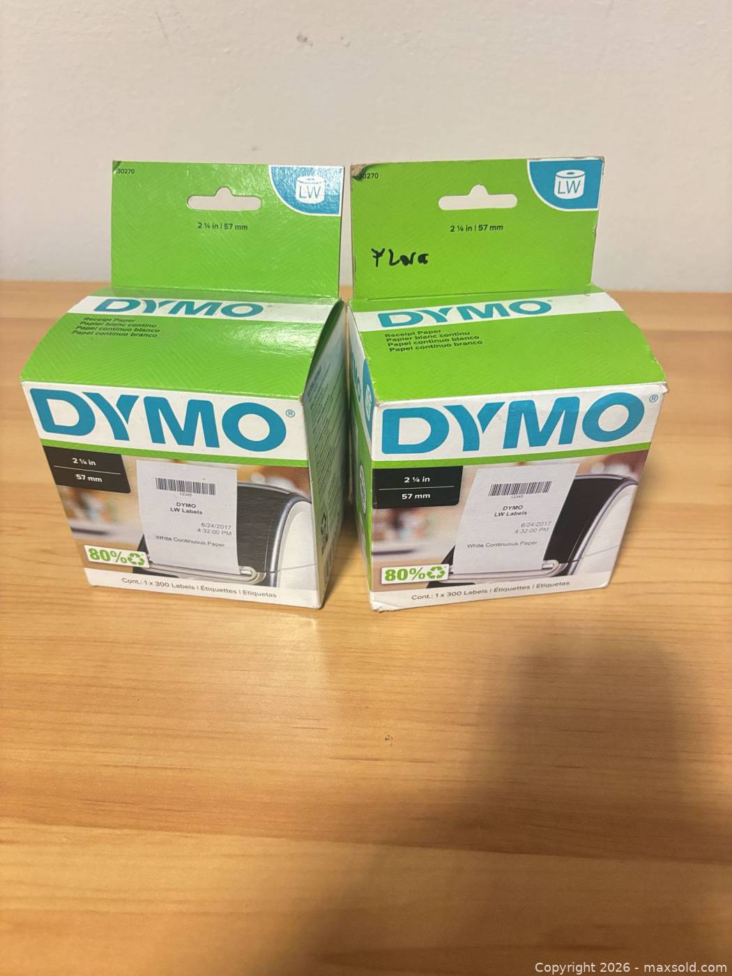 DYMO receipt paper rolls 2.25" width, 2 boxes | Maxsold