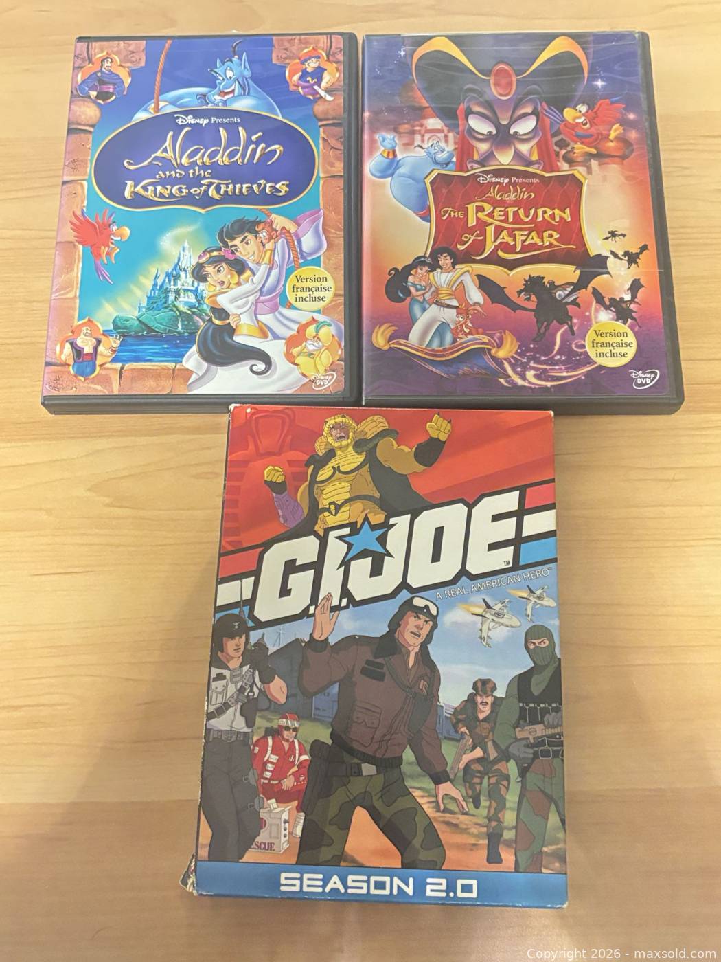 Disney Aladdin sequel DVDs and G.I. Joe Season 2.0 | Maxsold