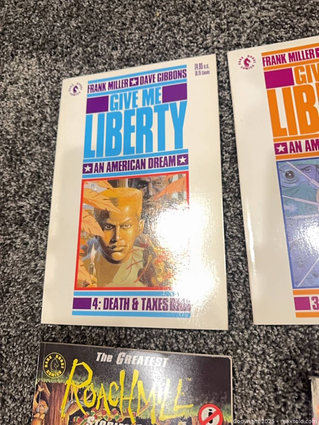 Give Me Liberty Issues 3 & 4, Roachmill Comic | Maxsold