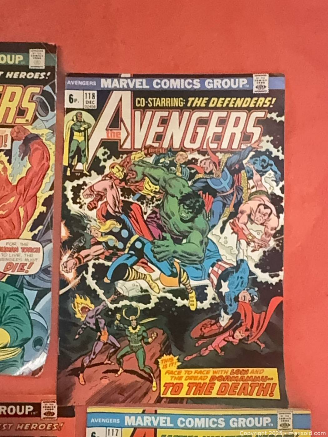 Marvel Avengers comic books #116 #117 #118 #134 | Maxsold