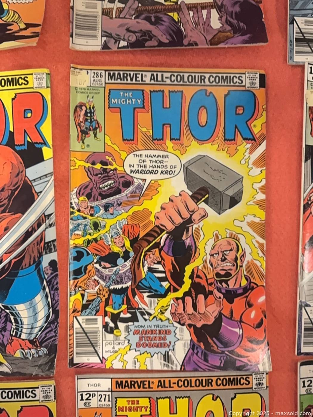 Marvel The Mighty Thor comics #269-273, 285-291 | Maxsold