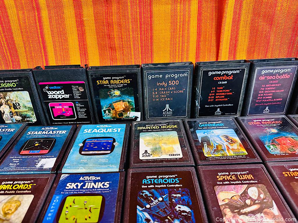 Atari 2600, Intellivision & ColecoVision game cartridges | Maxsold