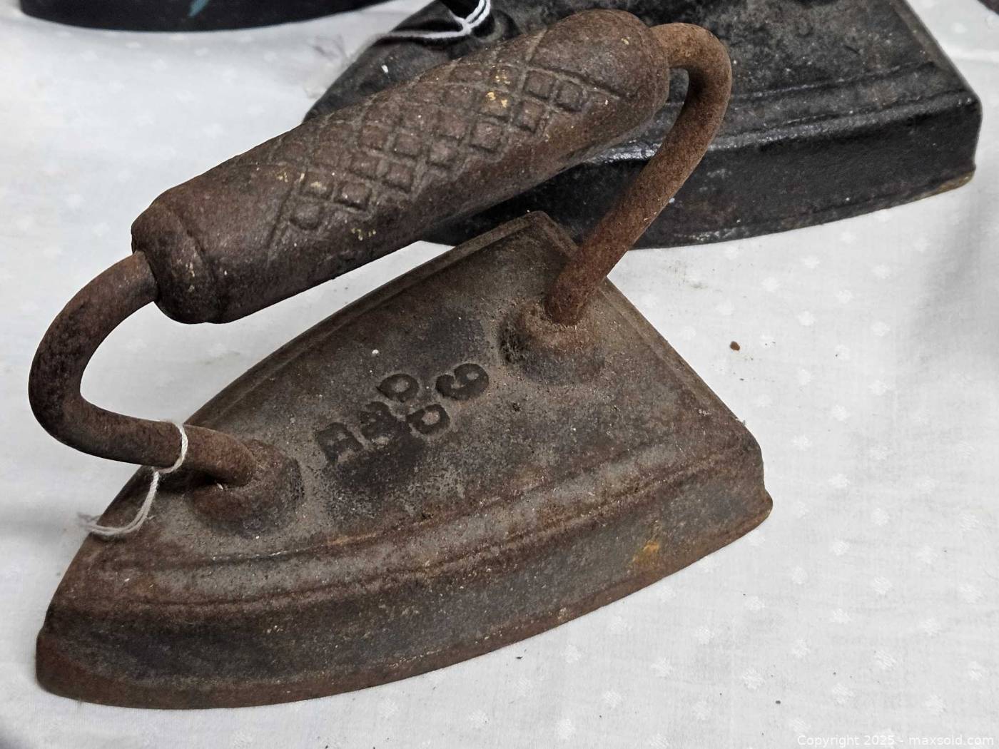 6 antique 19th-century charcoal & sad irons | Maxsold
