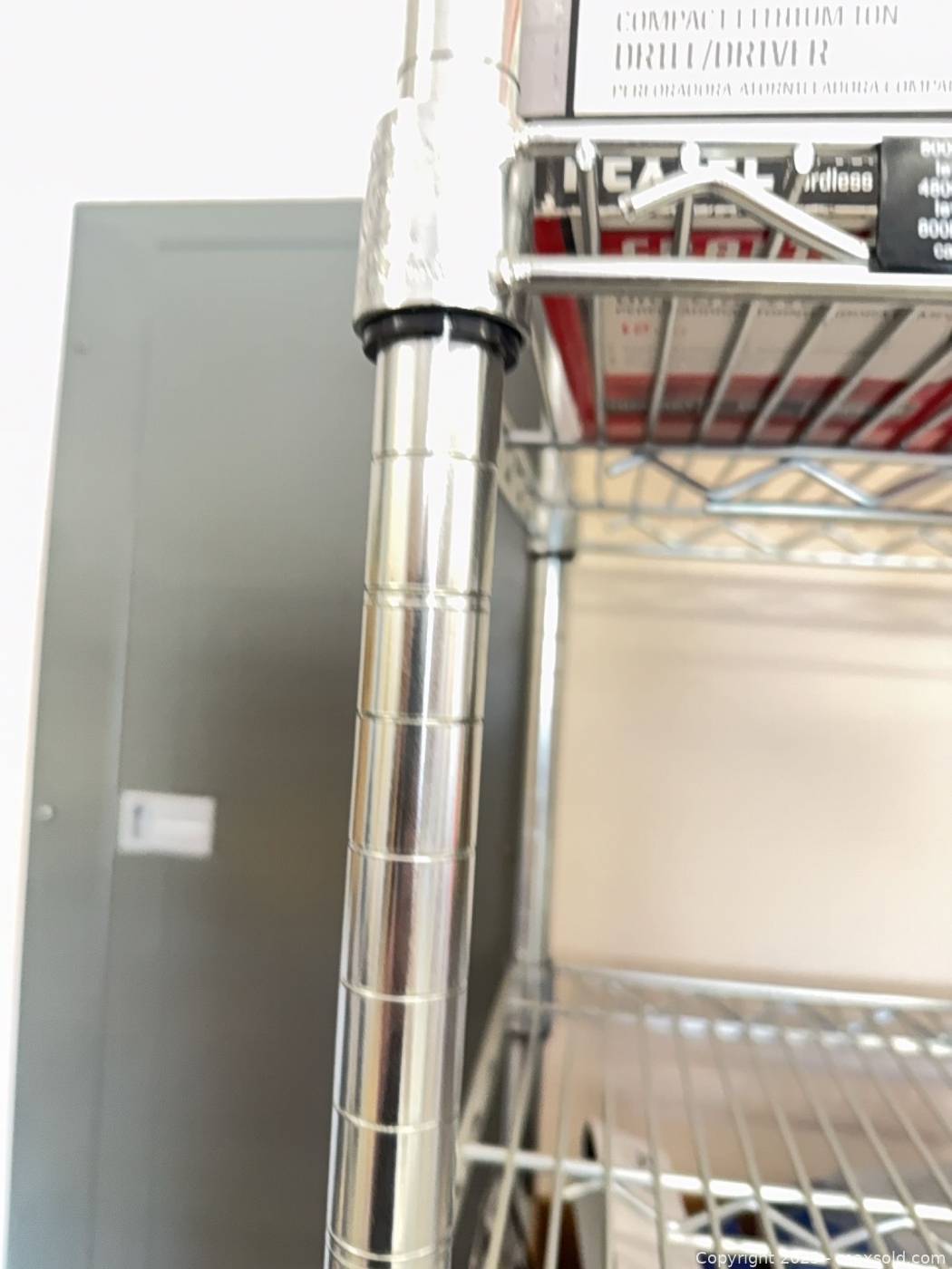 Metro chrome wire rolling shelving unit | Maxsold