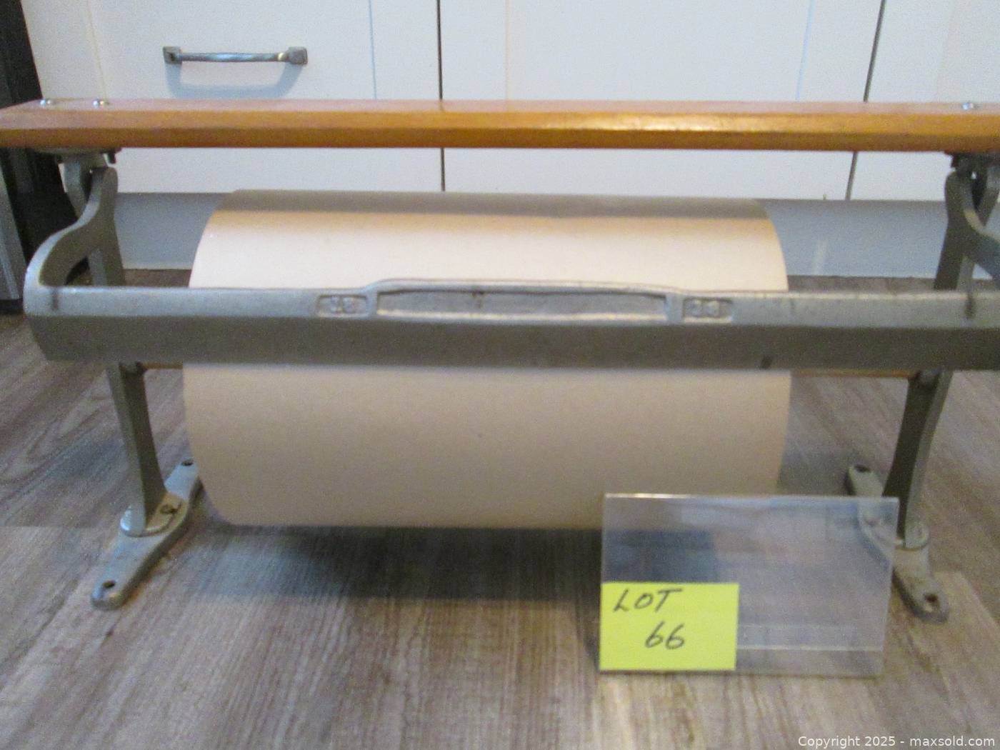 Vintage cast metal countertop paper cutter | Maxsold