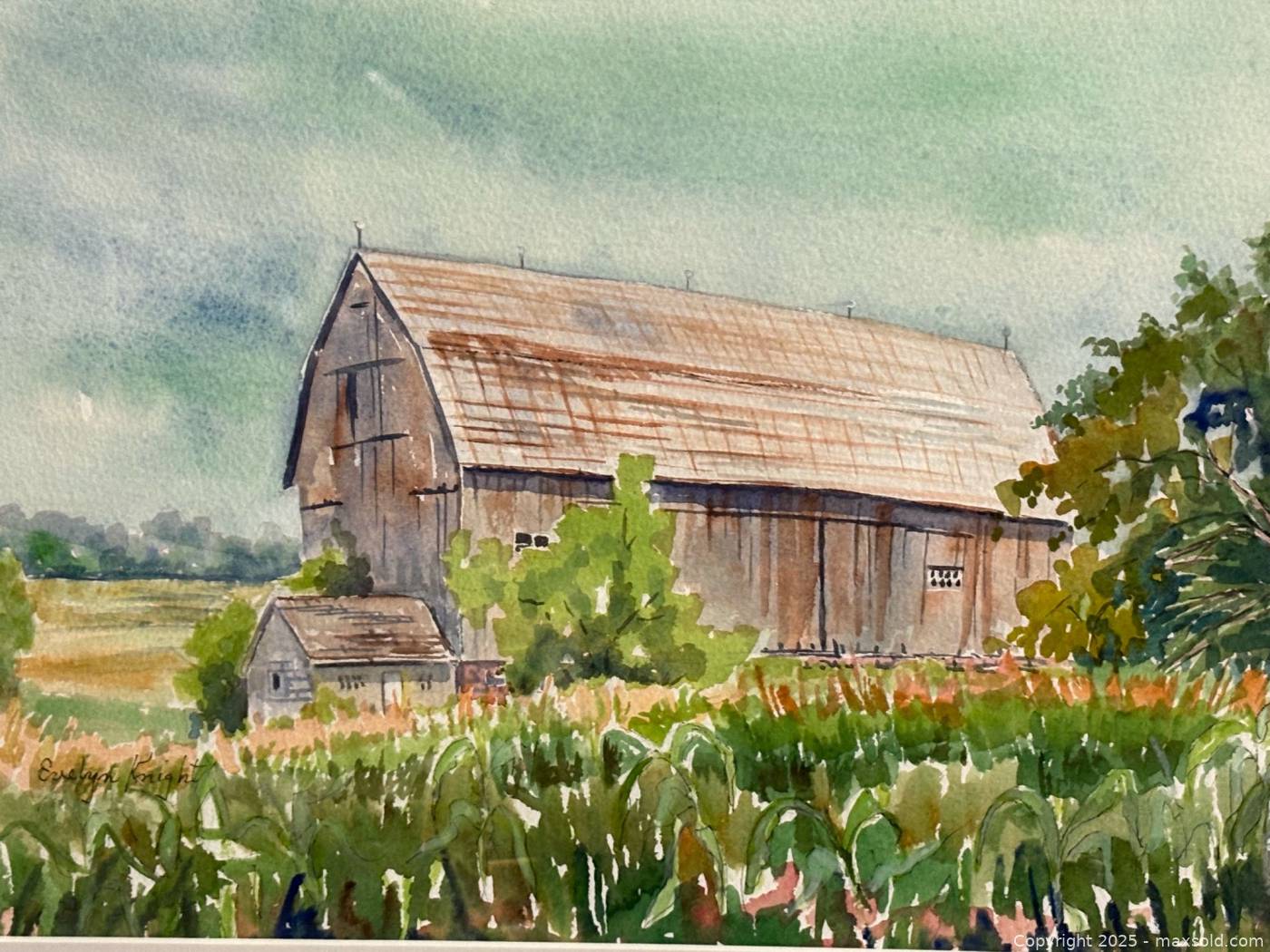 Two Evelyn Knight Signed Watercolour Paintings | Maxsold