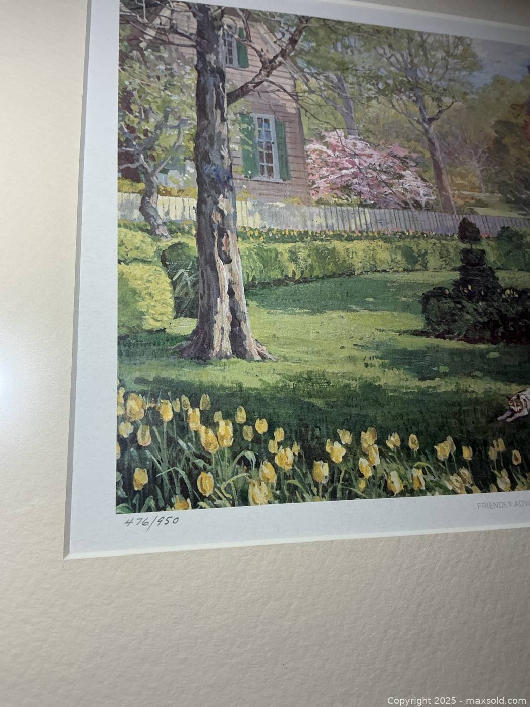 Triple limited edition signed 8x10 prints framed 38x12 | Maxsold