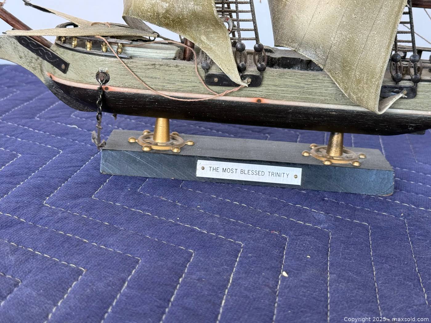 Wooden model pirate ship “The Most Blessed Trinity” | Maxsold