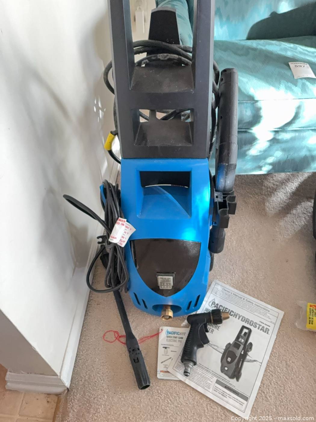 Pacific Hydrostar 1650 PSI electric pressure washer | Maxsold