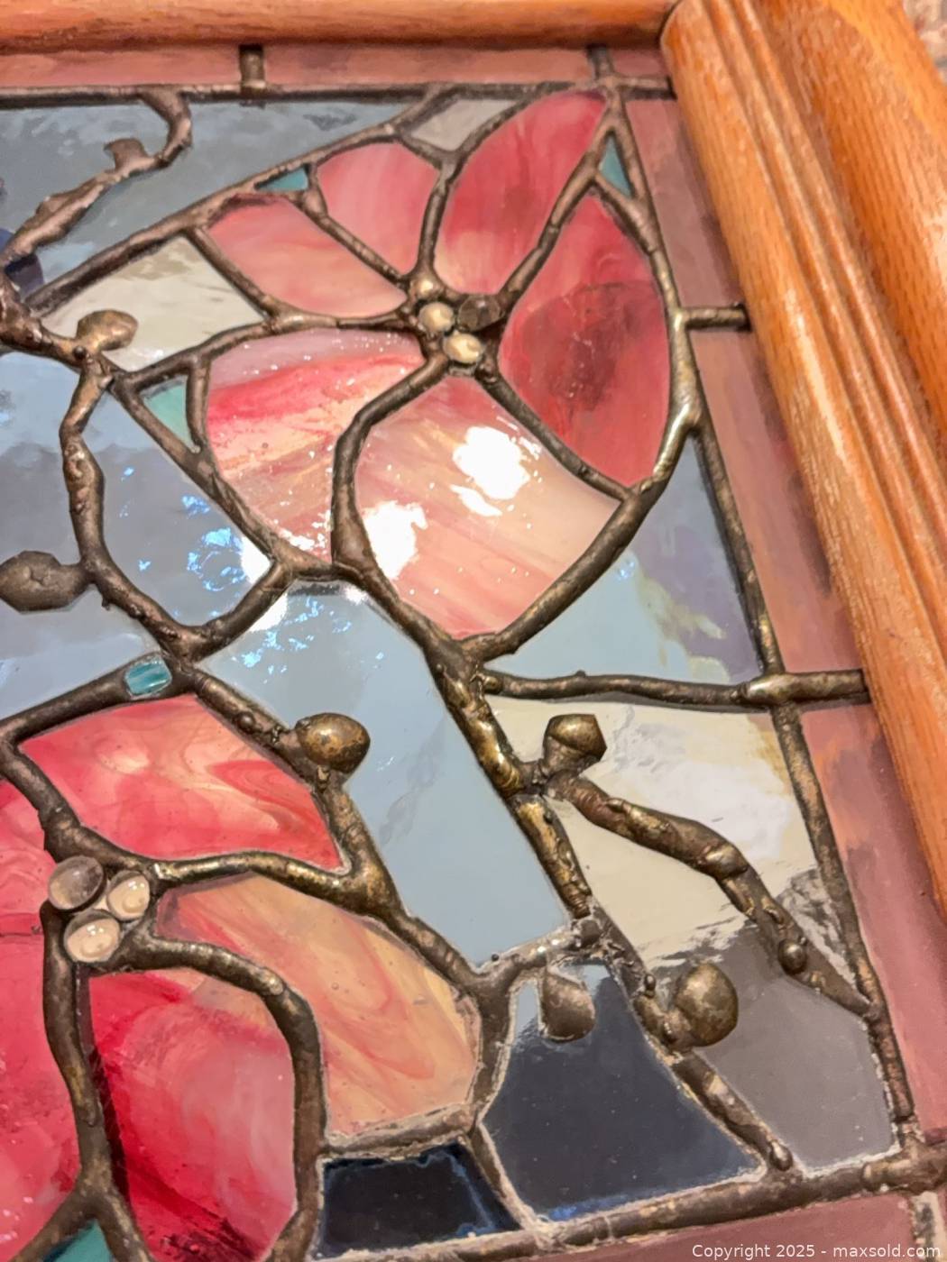 Stained glass panel, signed art print, soaps, towels, vases, baskets ...