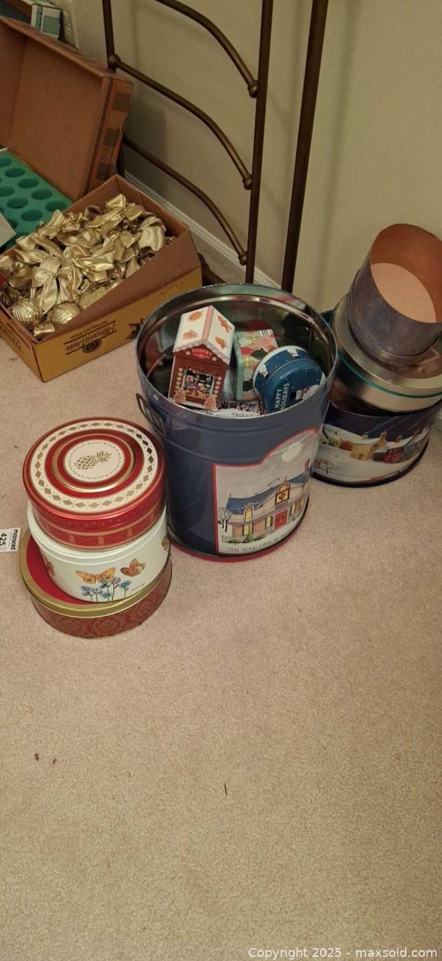 Decorative metal tins and gift boxes | Maxsold