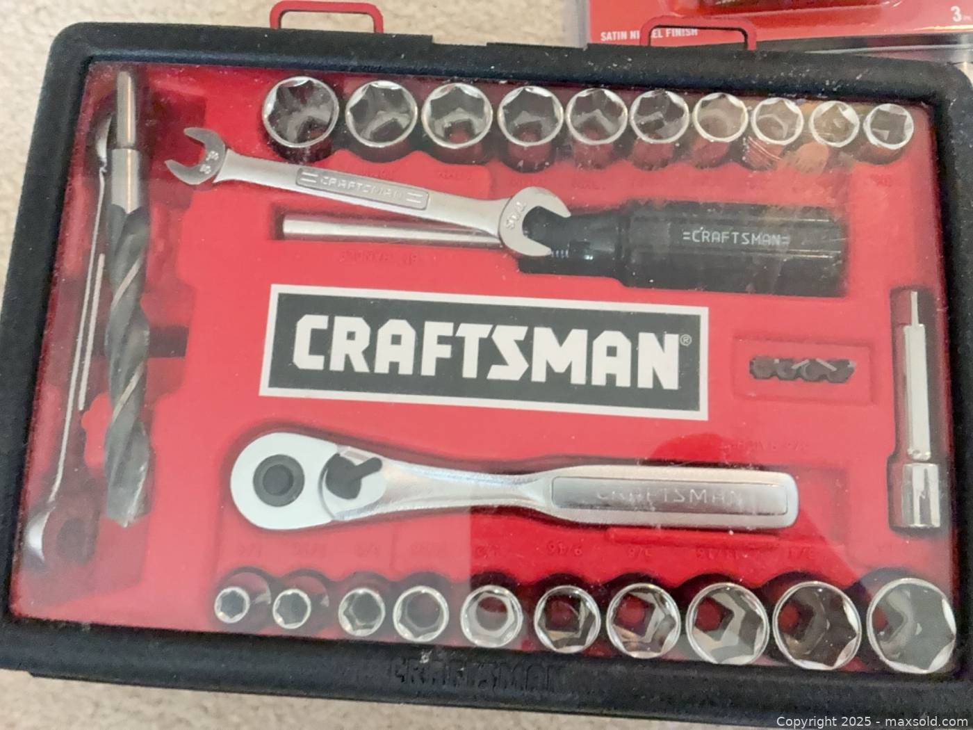 Craftsman socket set, Black & Decker drill, Wizard rotary tool kit ...
