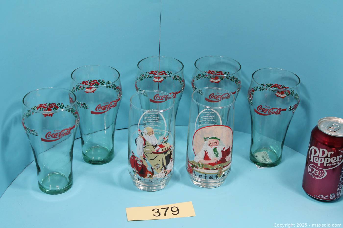 Coca-Cola Christmas Glasses, 7 pcs | Maxsold