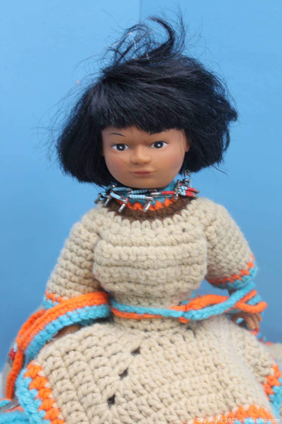 Handmade Crochet Indigenous Doll 15" | Maxsold