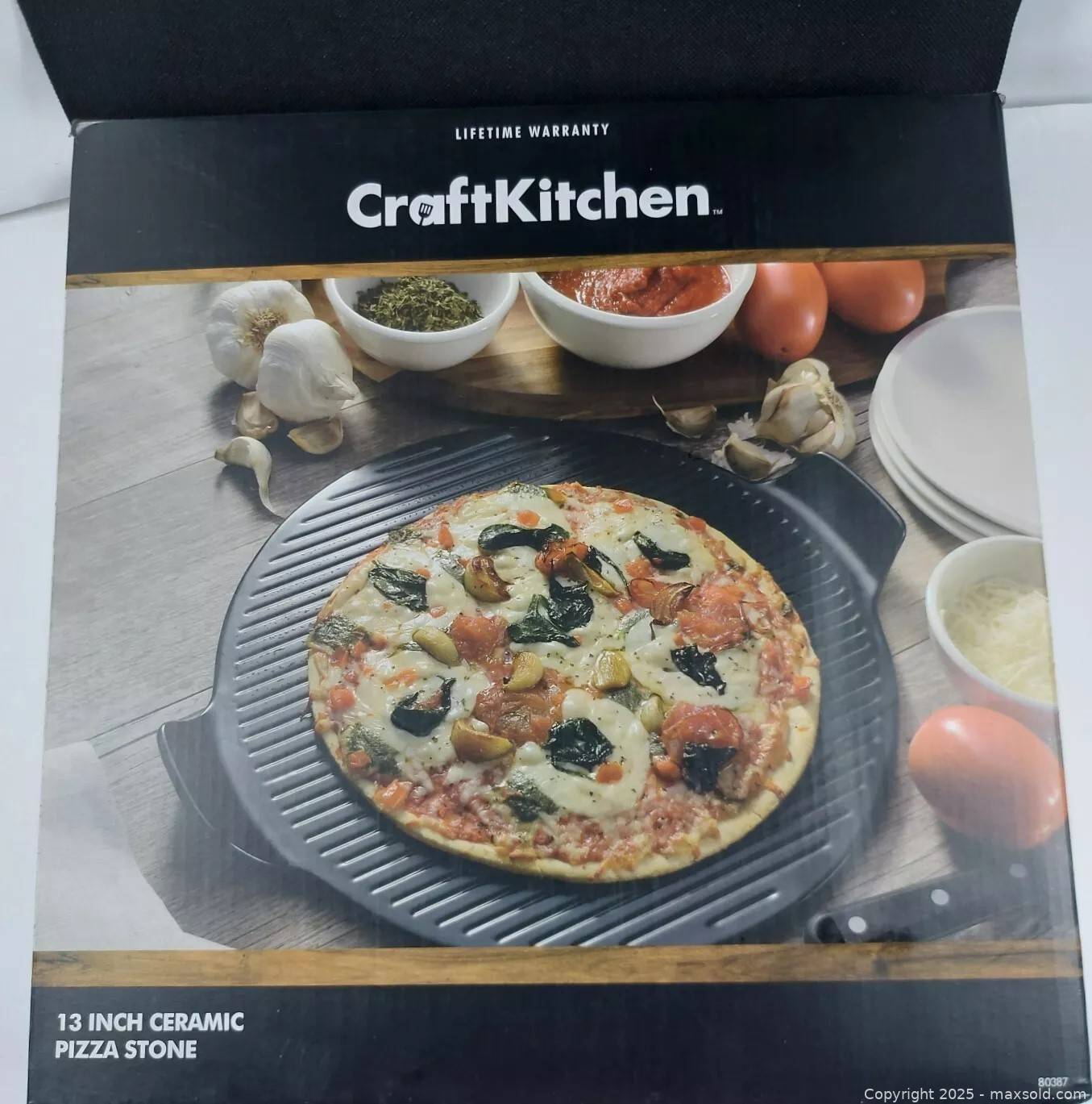 Craft Kitchen 13" Ceramic Pizza Stone | Maxsold