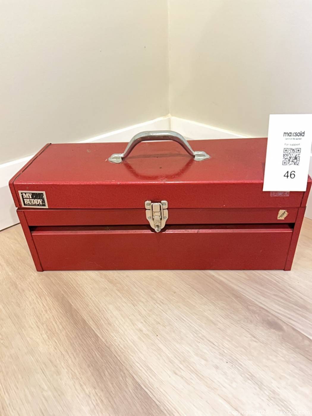 My Buddy red metal toolbox with hand tools | Maxsold