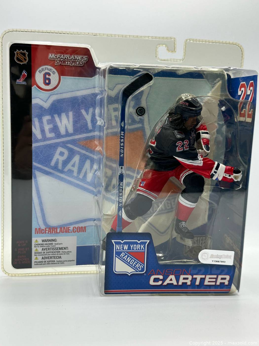 Anson Carter Rangers McFarlane Series 6 Figure | Maxsold