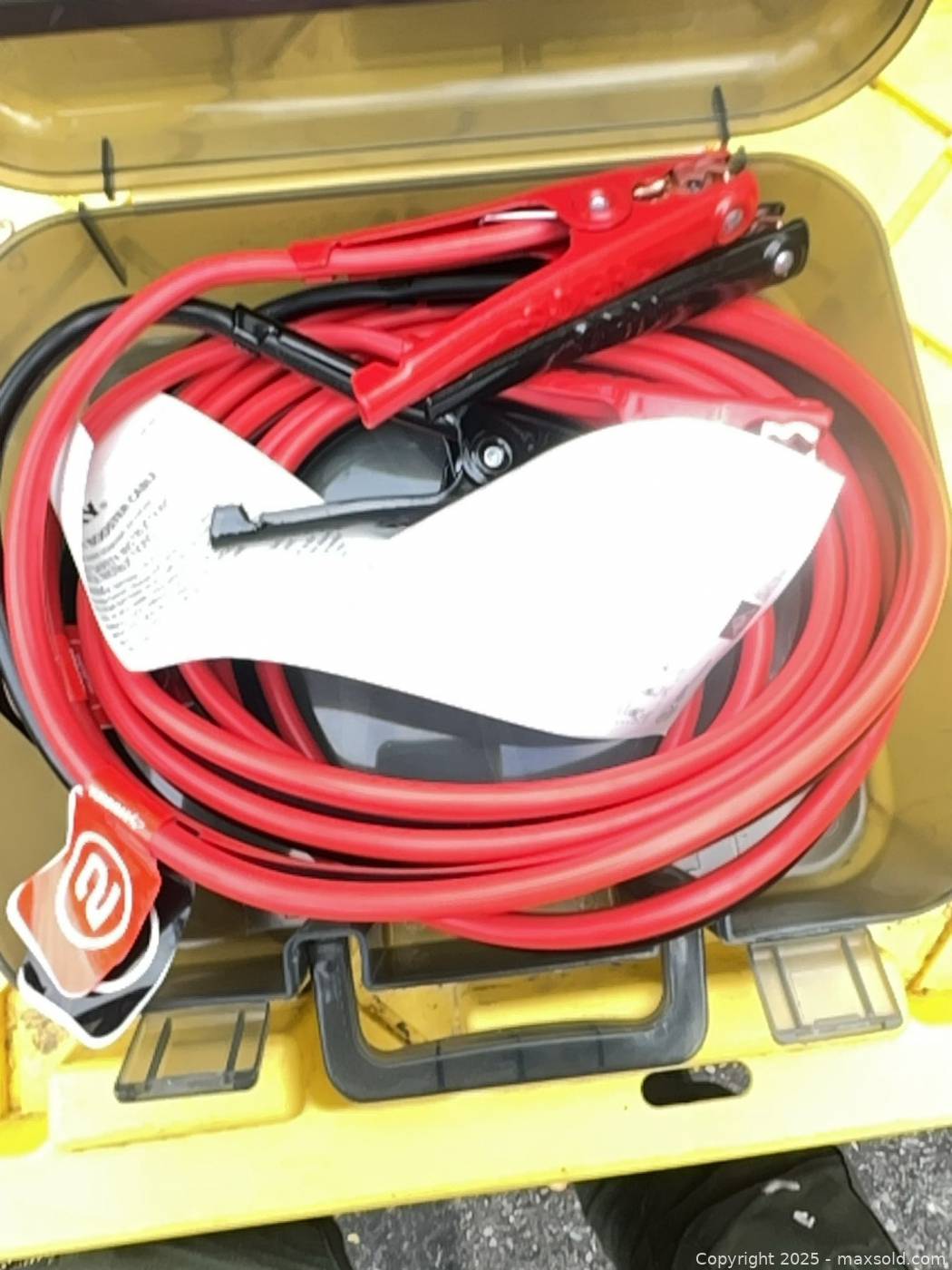 Husky 15 ft jumper/booster cables with case | Maxsold