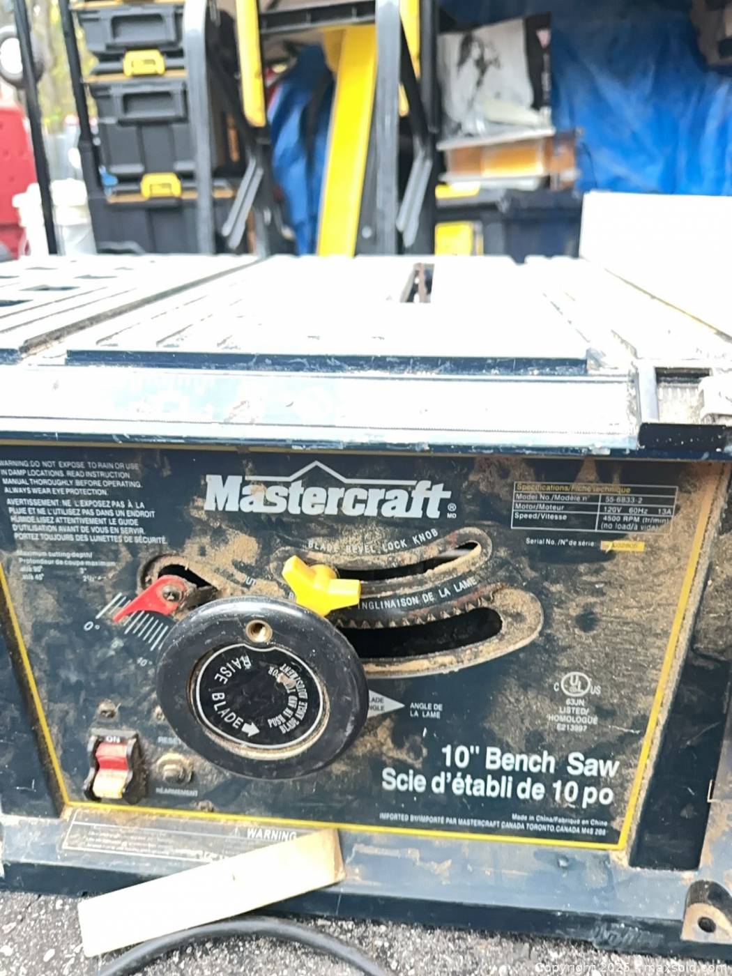 Mastercraft 10" bench table saw | Maxsold