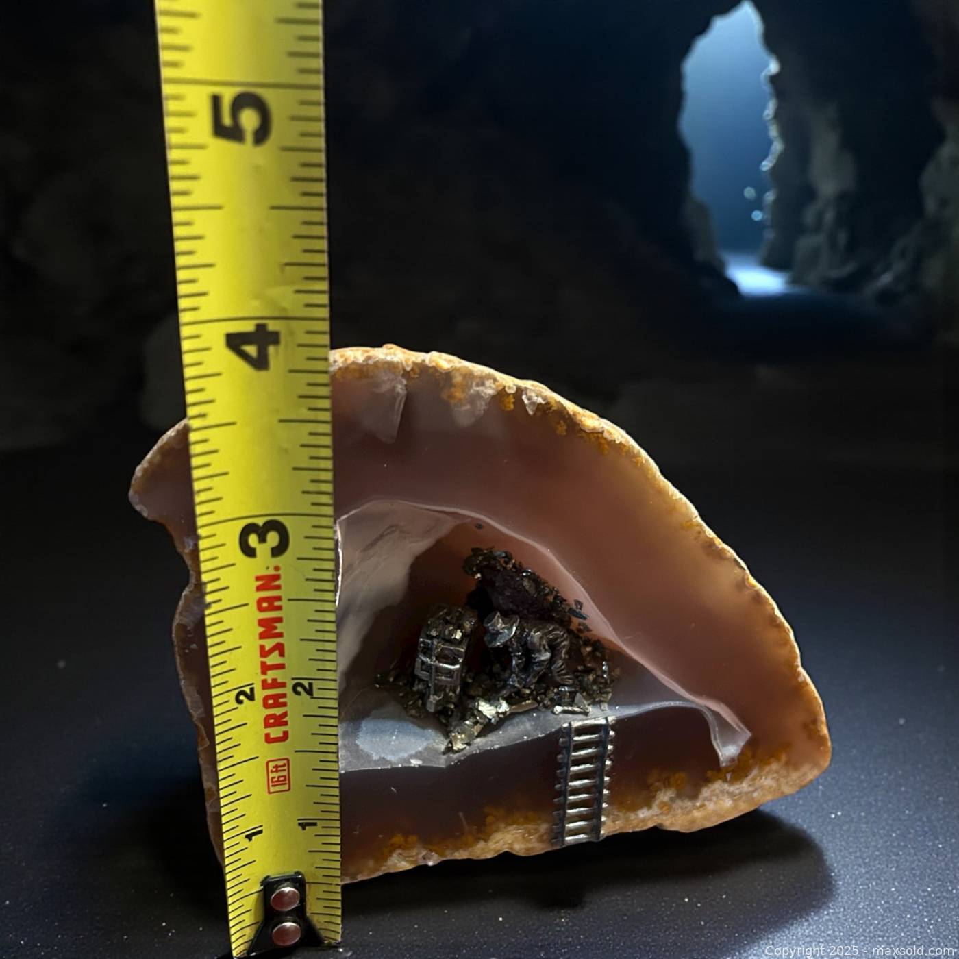 Geode Mining Scene Sculpture | Maxsold